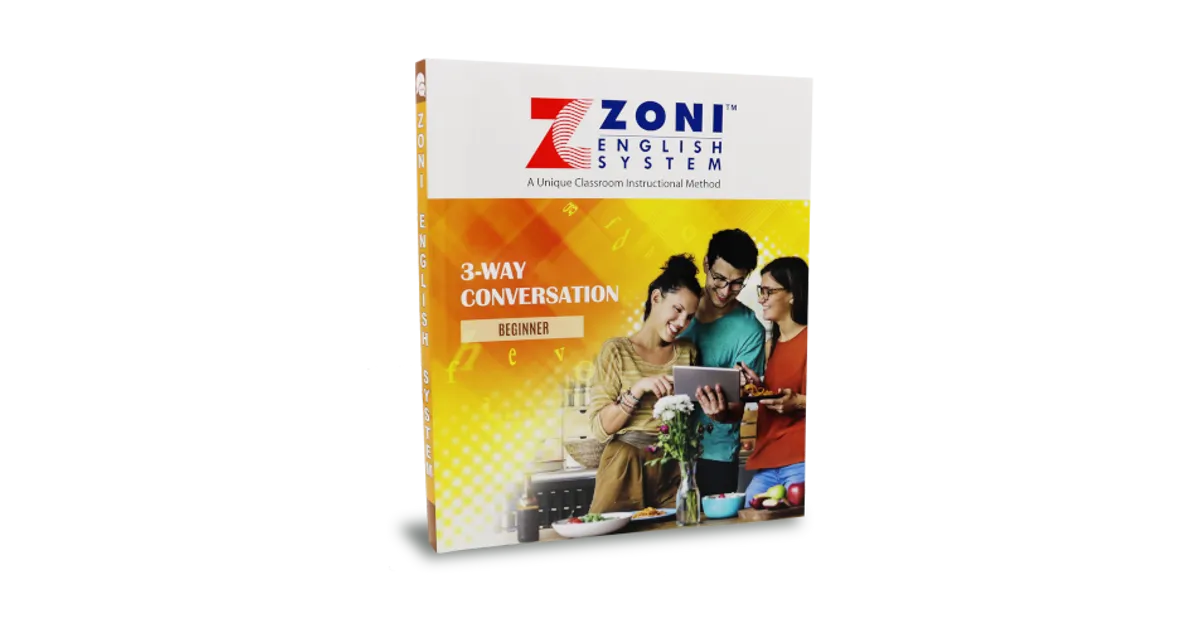 Zoni English System - ESL Book, Beginner: 3 Way Conversation